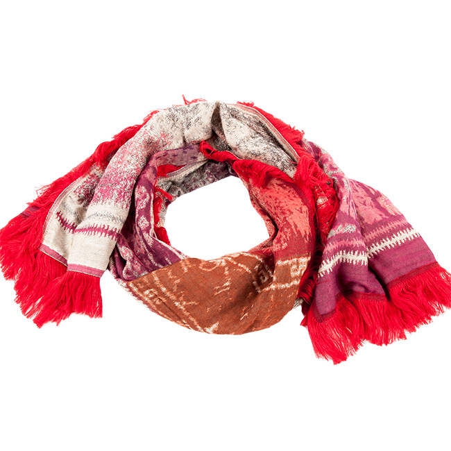 PASSIGATTI scarf for woman with fringes