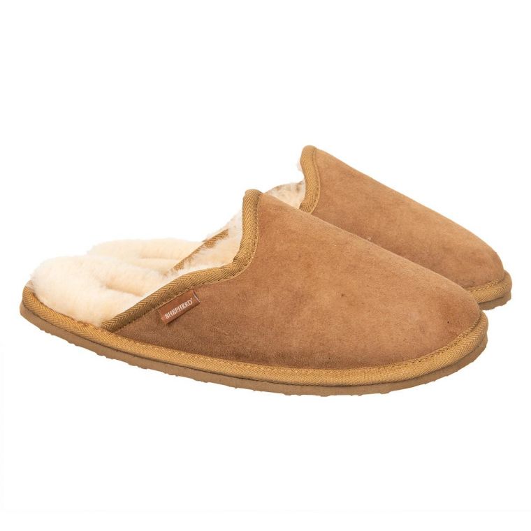 SHEPHERD Terry lambskin slippers