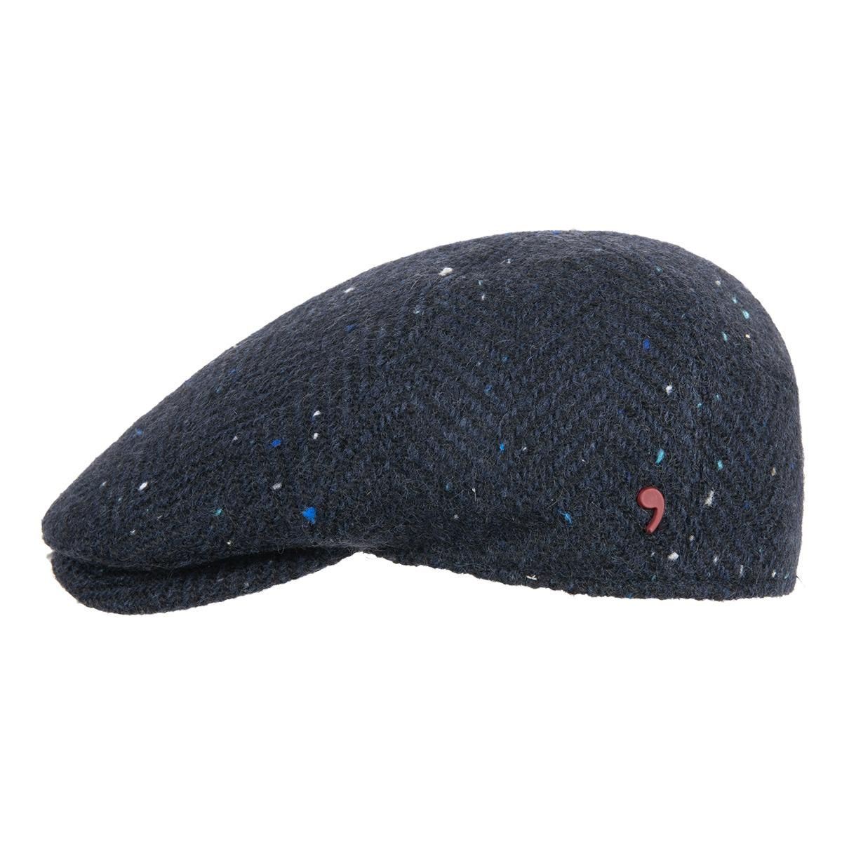 ALFONSO D'ESTE Flat wool flat cap