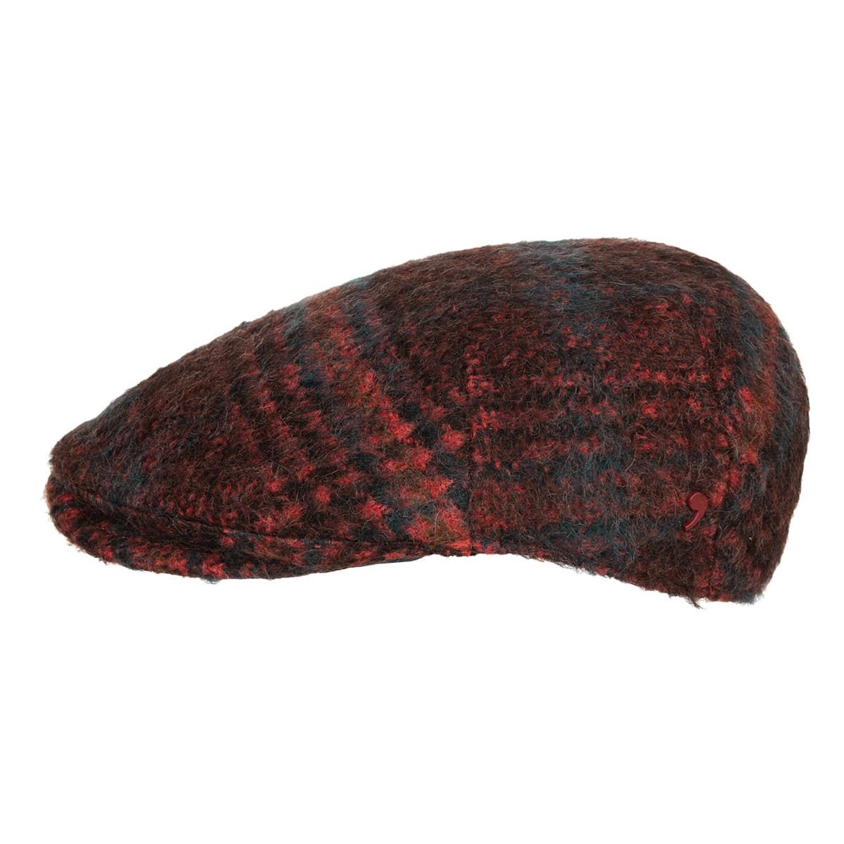 ALFONSO D'ESTE | Checked flat cap in blended wool
