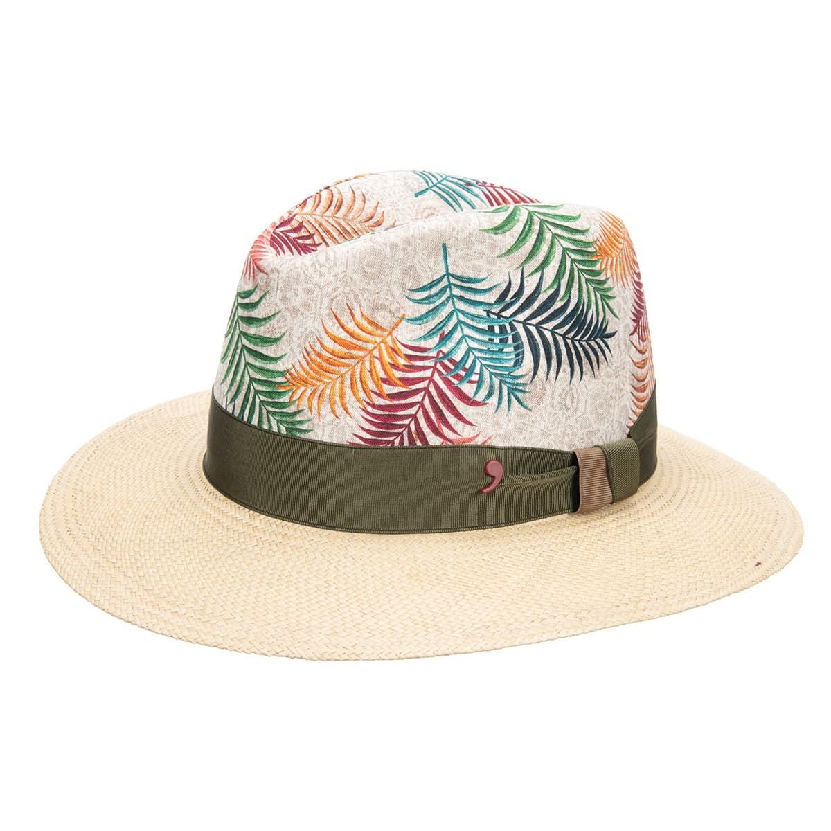 Stylish Panama hat made from straw & linen