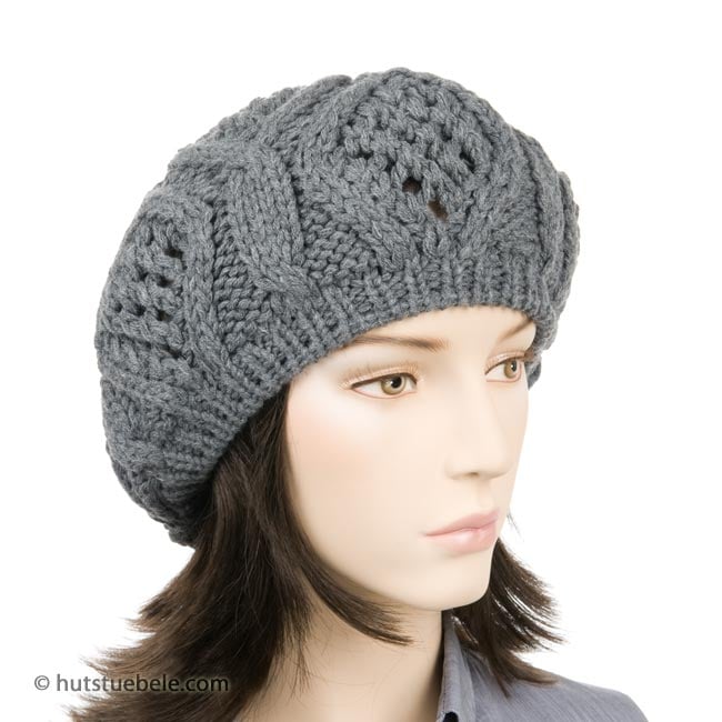 Basque cap in knitting --> Online Hatshop for hats, caps, headbands ...