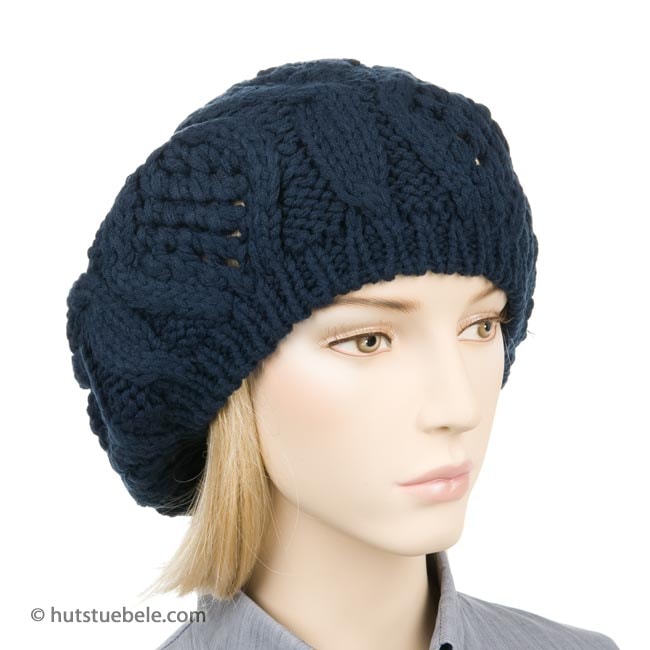 Basque cap in knitting --> Online Hatshop for hats, caps, headbands ...