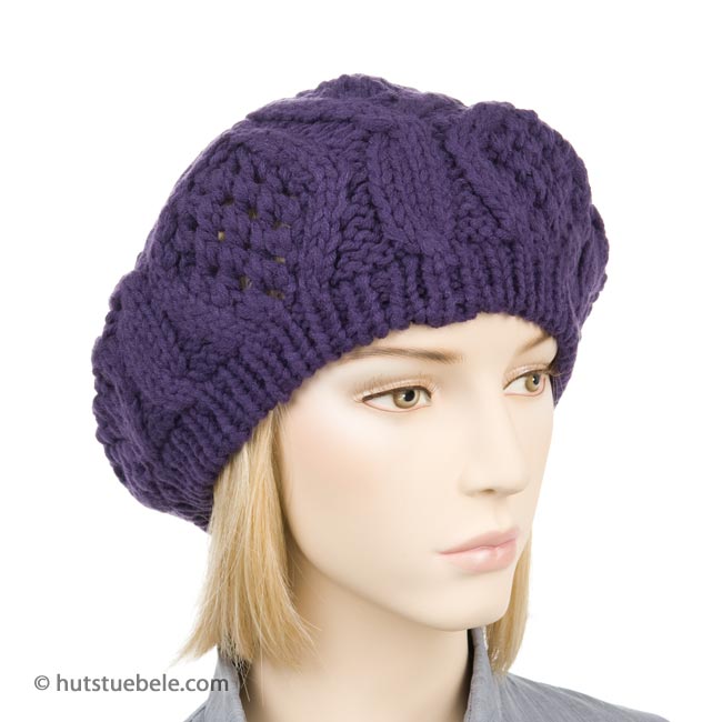 Basque cap in knitting --> Online Hatshop for hats, caps, headbands ...