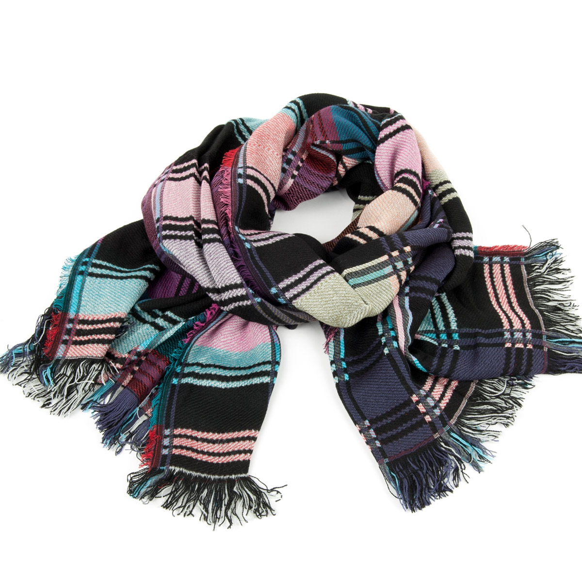 womens scarf with multicolor pattern by PASSIGATTI