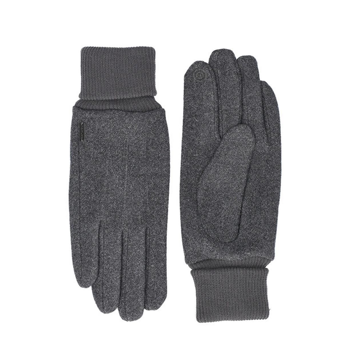 FASHION | Men's glove made of fabric with knitted cuff --> Online ...