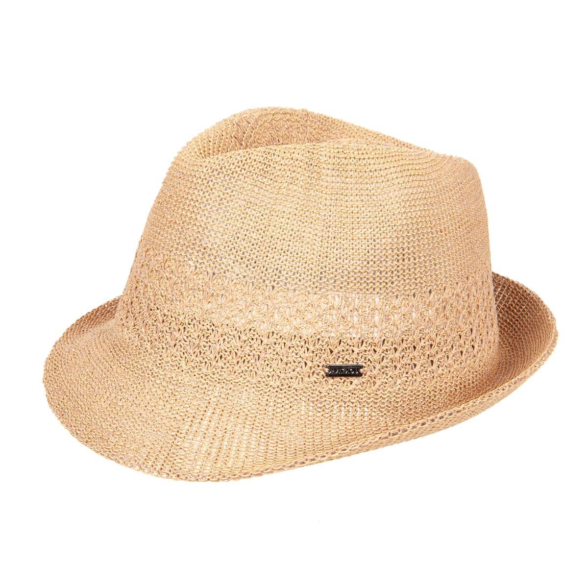 Two-tone trilby straw hat | FASHION