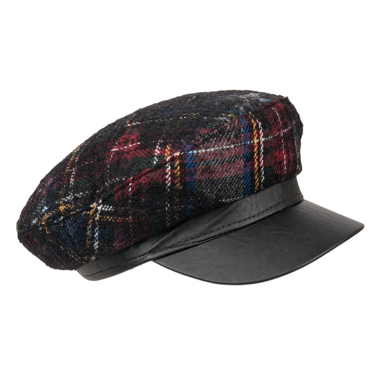 Stewart peaked cap Check Style FASHION