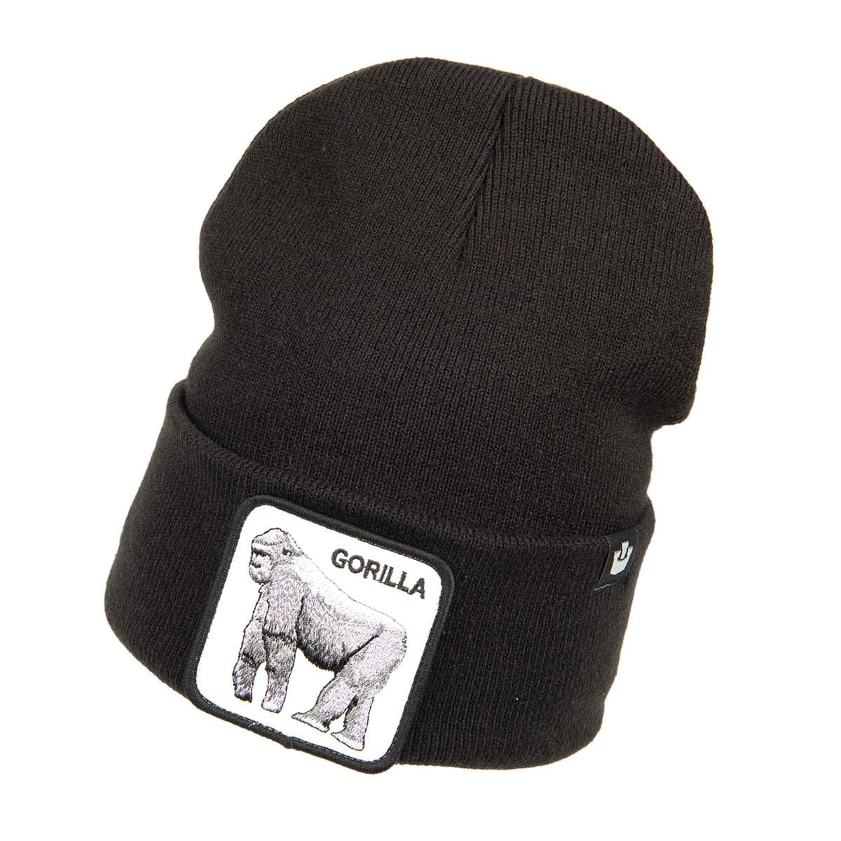 GOORIN BROS warm hat with a motif: Gorilla and a high turn-up