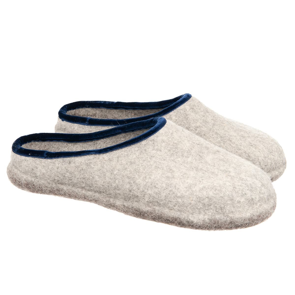 HAUNOLD felt slippers for high insteps
