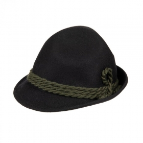 hunting hat with wool cord