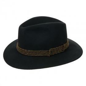 hunting hat with wool cord