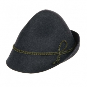 hunting hat with wool cord