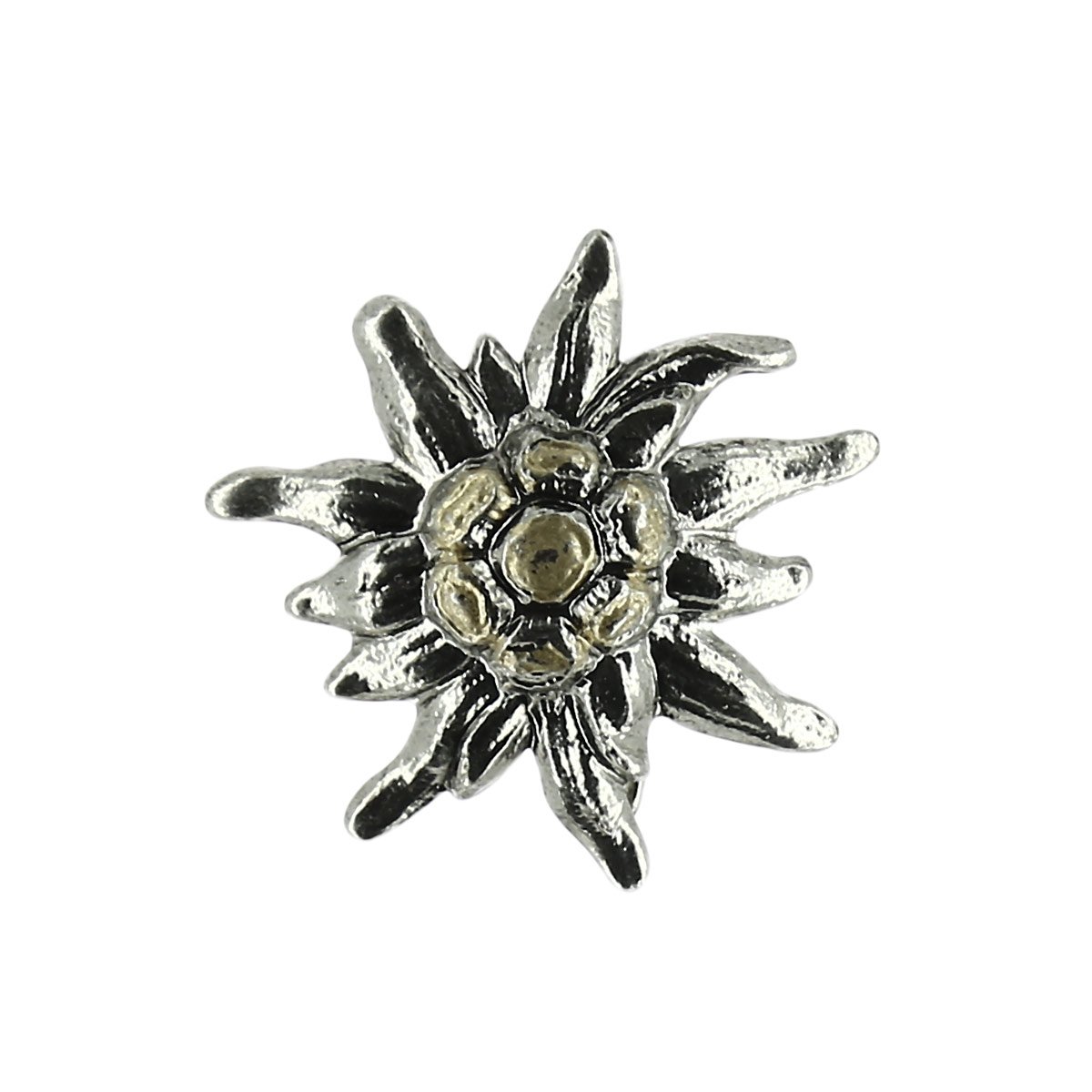 pin for hat and coat motive edelweiss