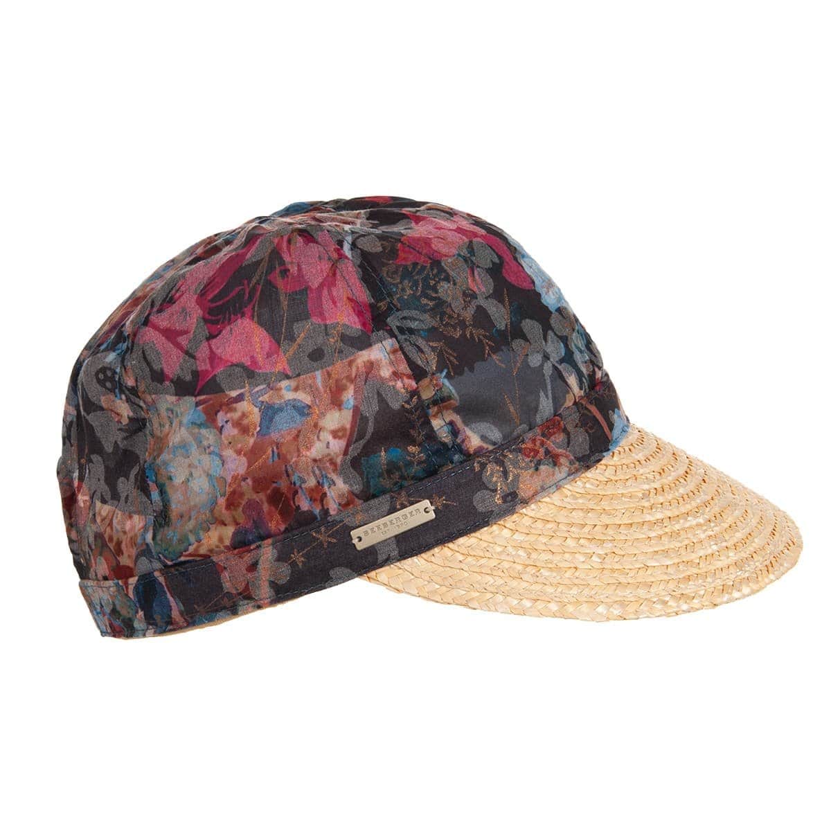 SEEBERGER visor cap with floral fabric