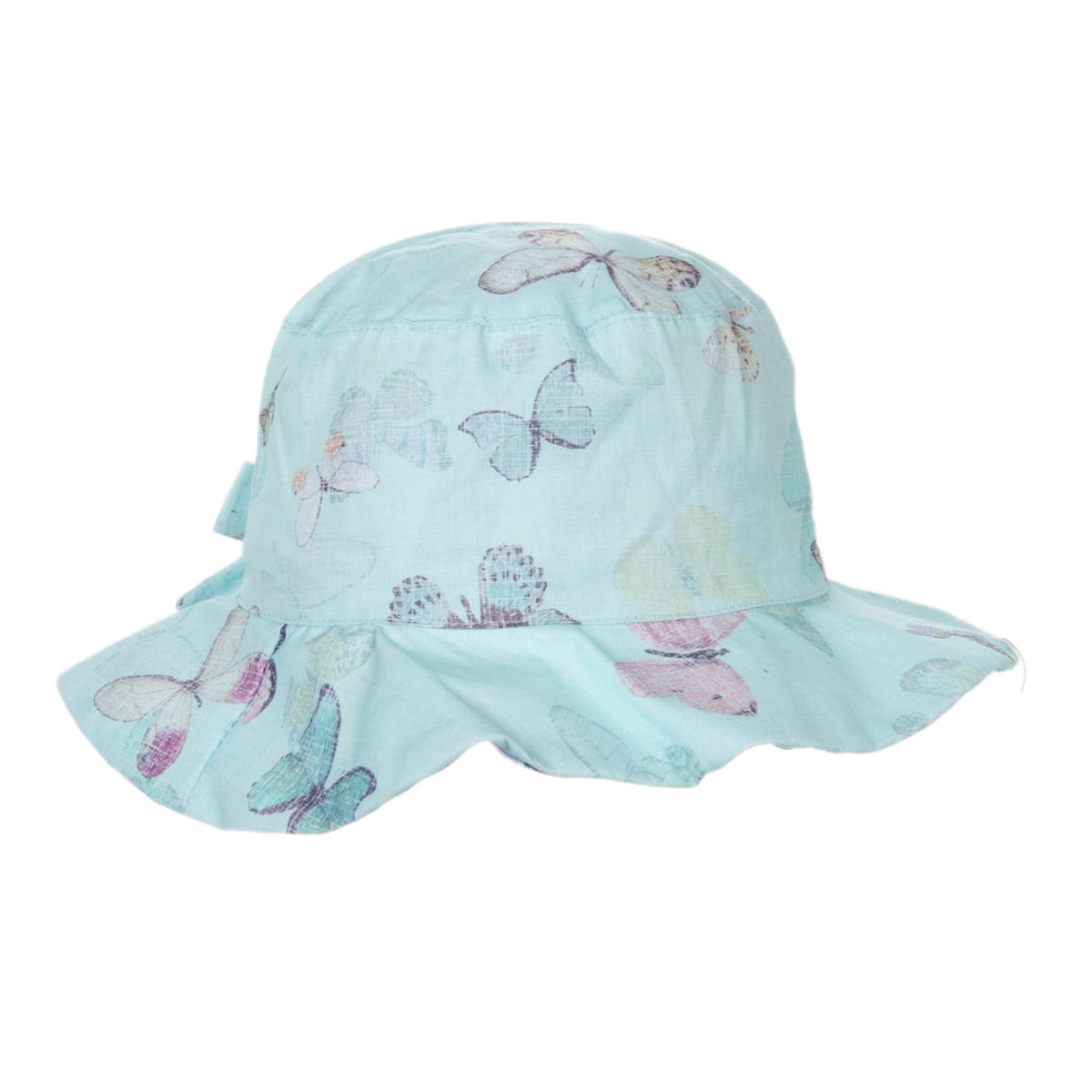 STERNTALER | Girls cloth hat with wide brim and UV protection ...