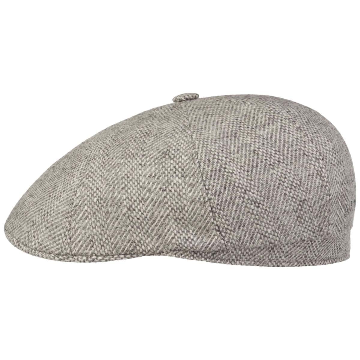 STETSON | 8 panel flat cap balloon cap made from 100% virgin wool ...