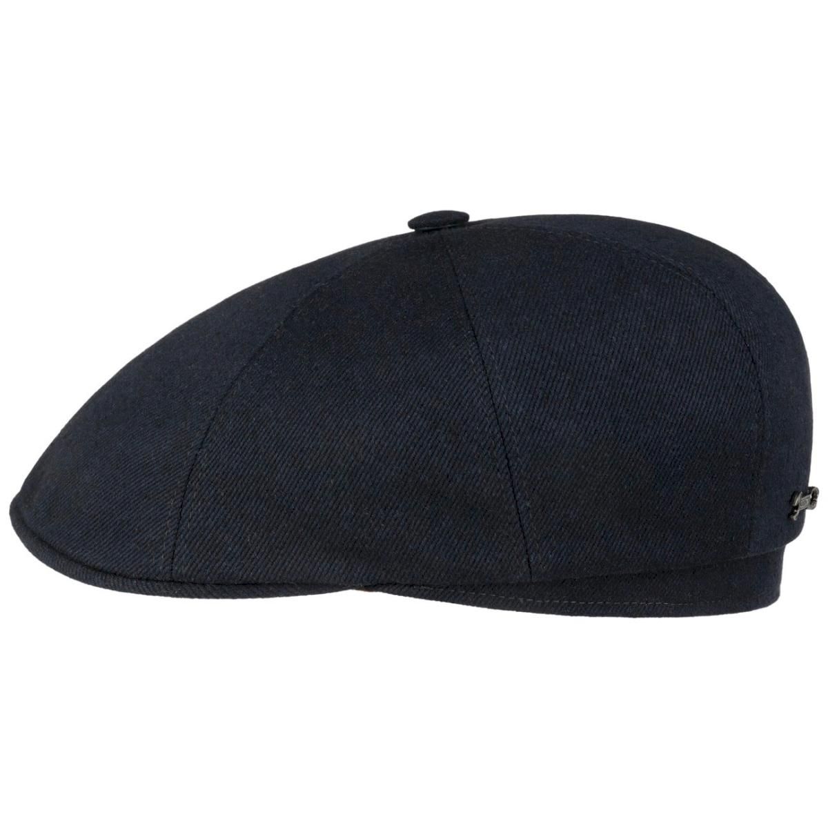 STETSON | Eight-piece slider cap flat cap made from pure cotton ...