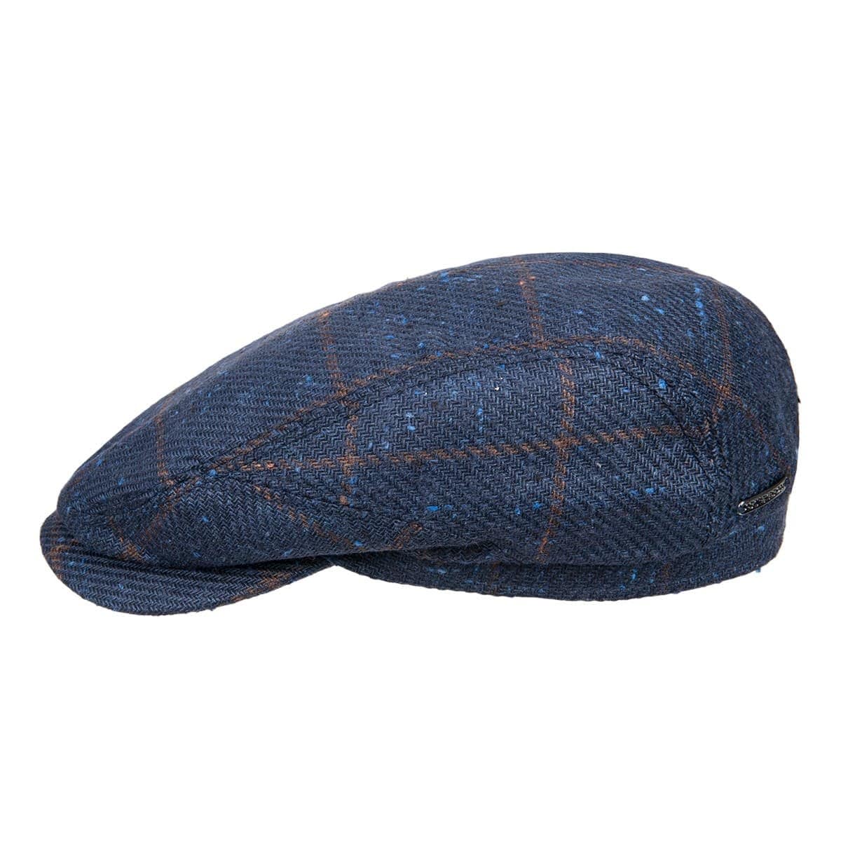 STETSON | Flatcap Driver Cap Wool Silk Check --> Online Hatshop for ...