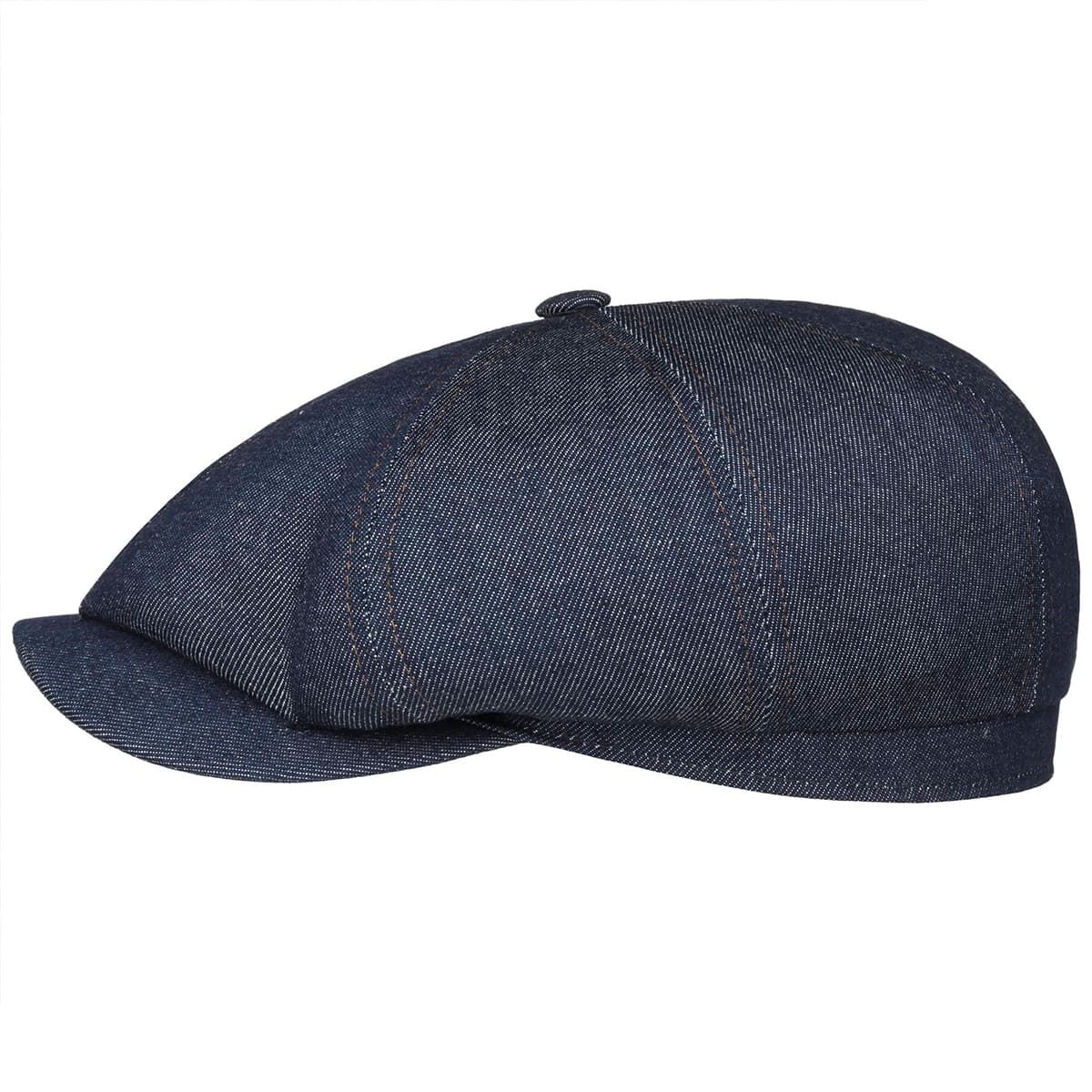 STETSON flat cap made from sustainable denim