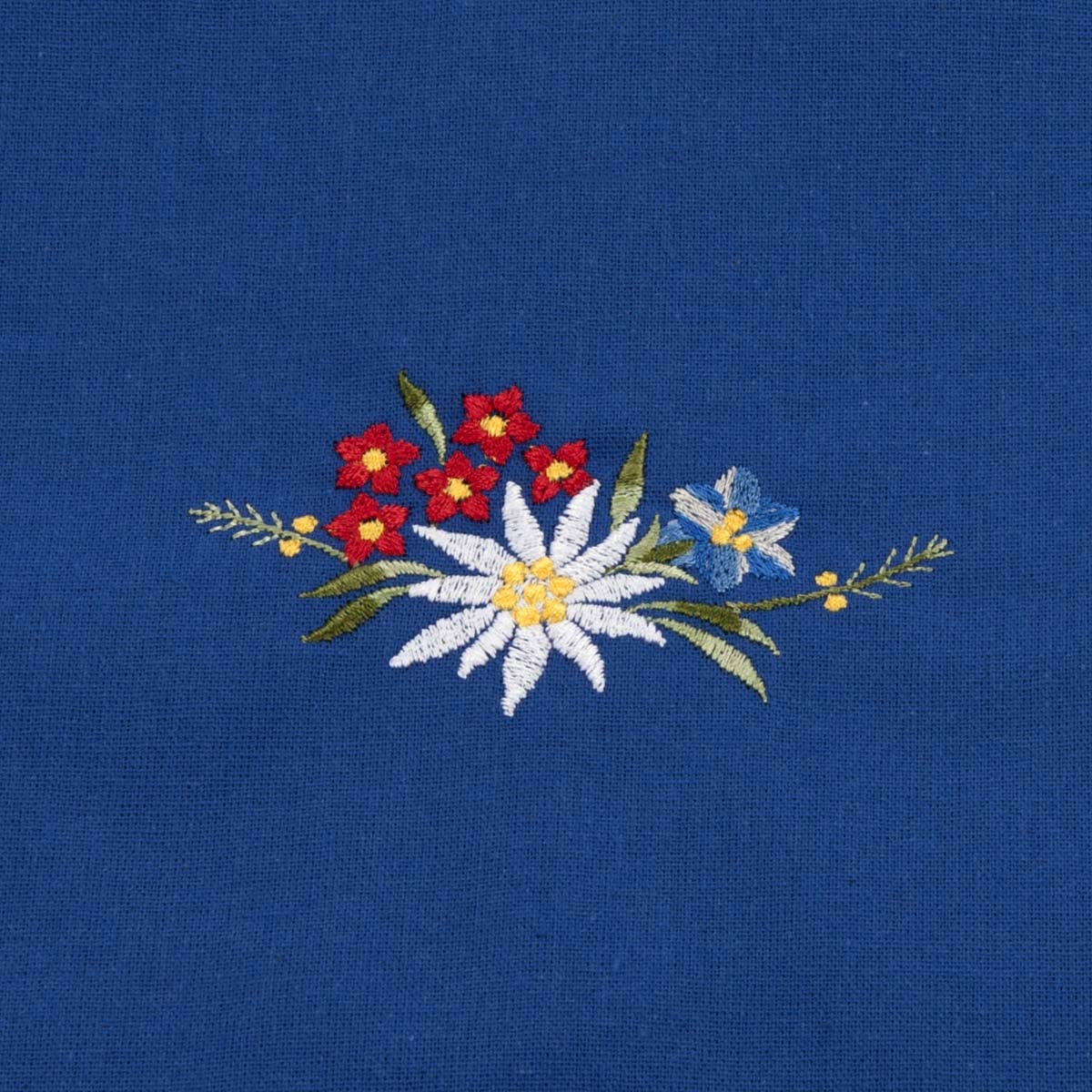 Blue apron with Flowers