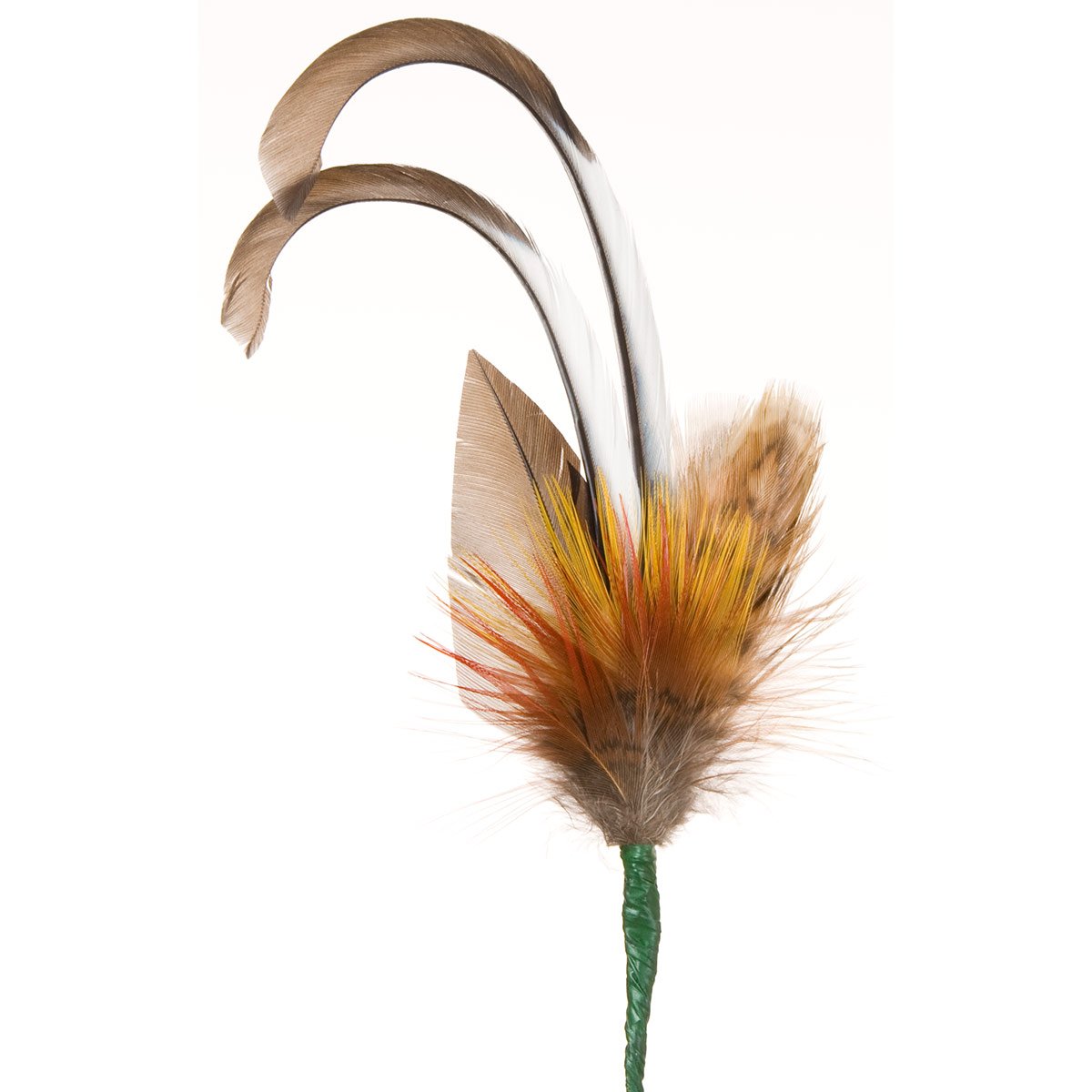 Beautiful feather arrangement without sleeve as an accessory