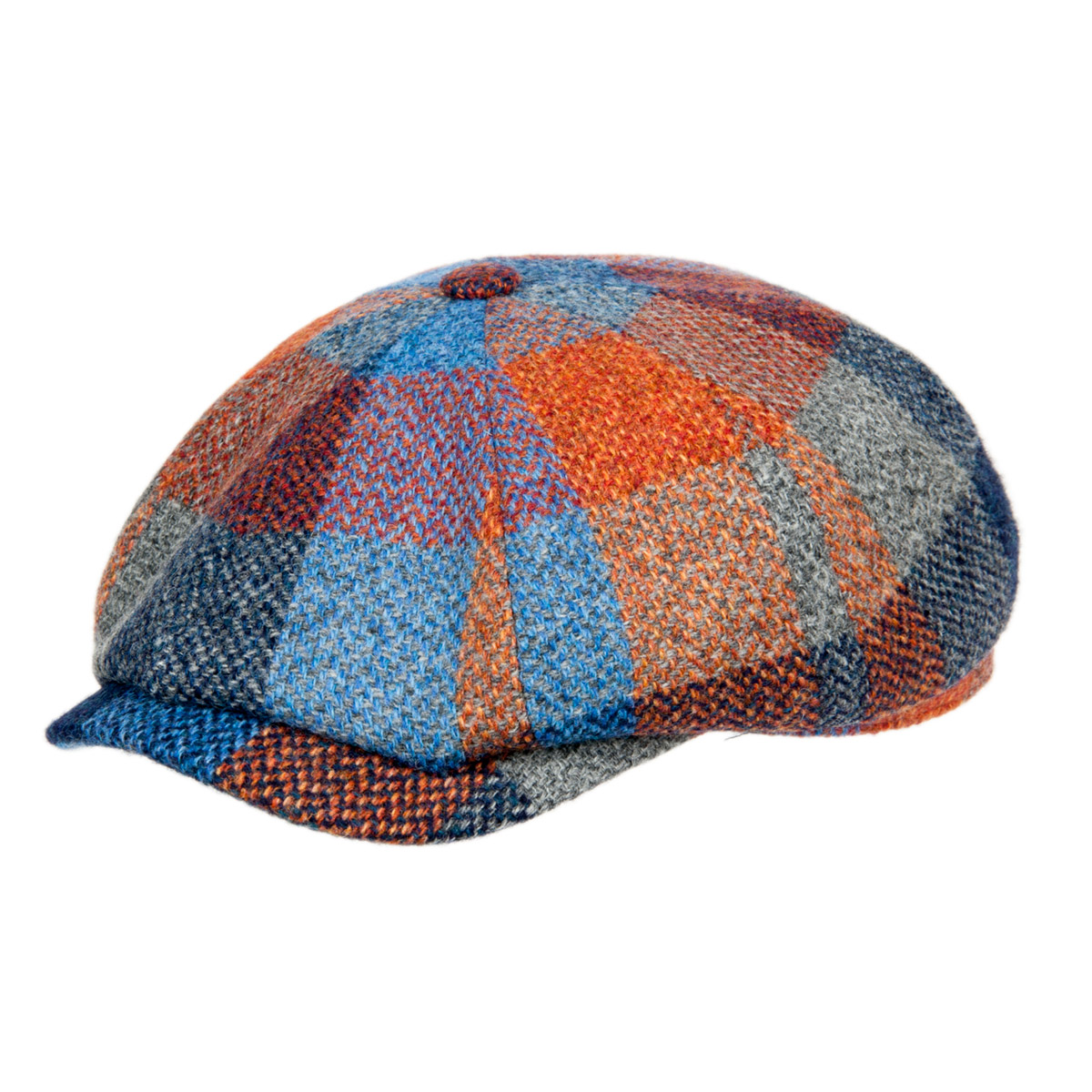 Checkered flat cap Lambwool by STETSON
